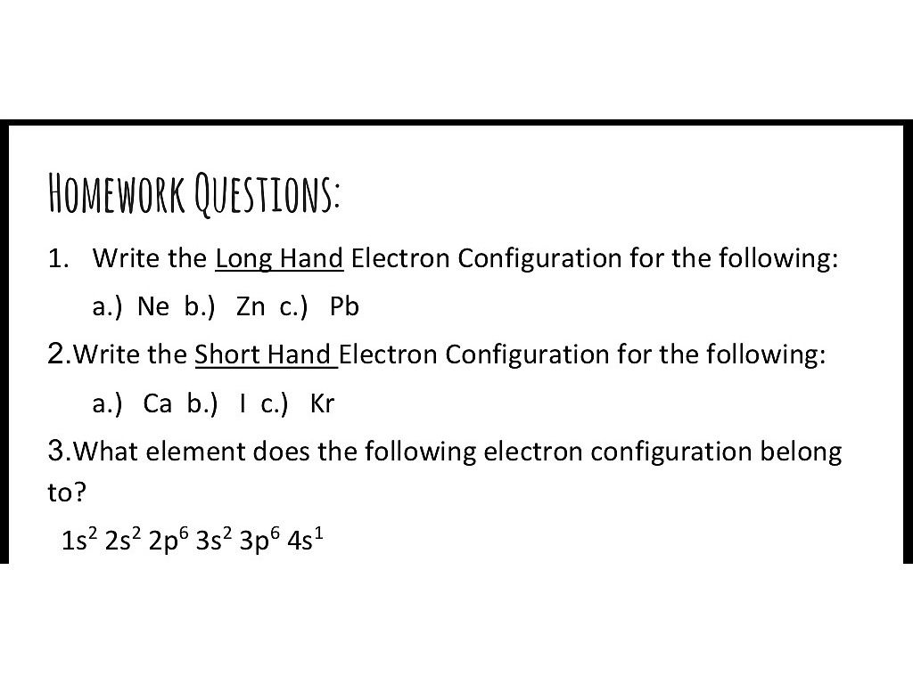 Electron configuration | Science | ShowMe Electron configuration | Science | ShowMe