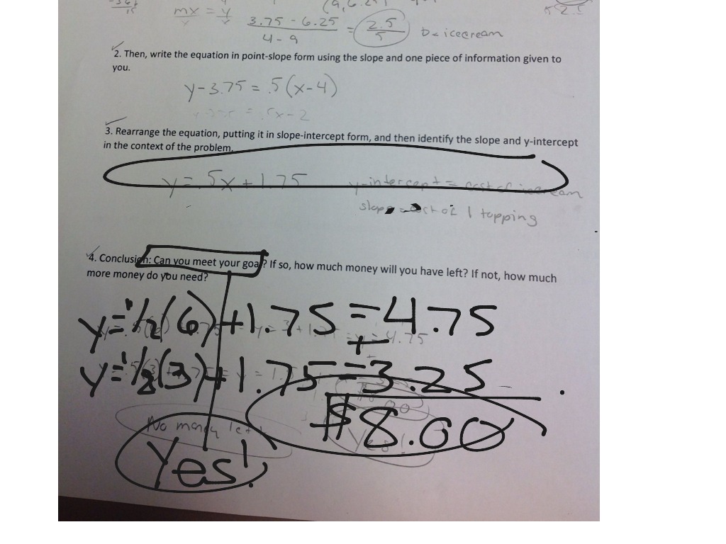 Ice Cream Dilemma by Cassie Kunz | Math, Algebra | ShowMe