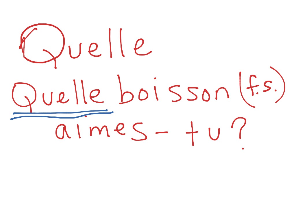Quelle | French Grammar | ShowMe