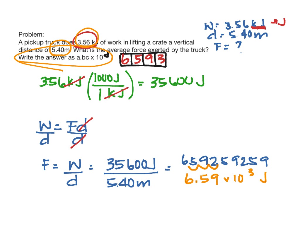 Work Done | Science | ShowMe