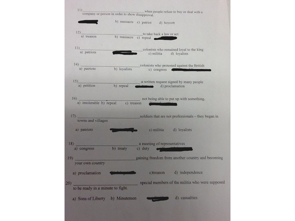 Revolutionary Vocab | History, US History, American Revolution, Social ...