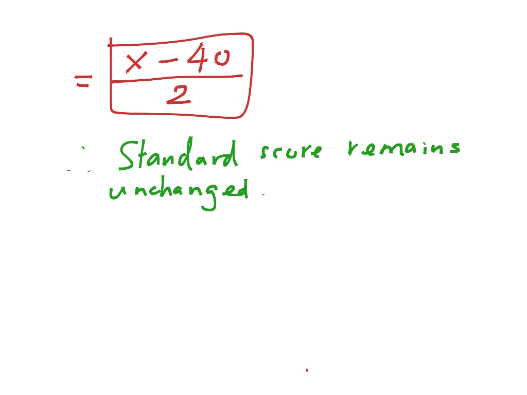 Dse math standard score | Math | ShowMe