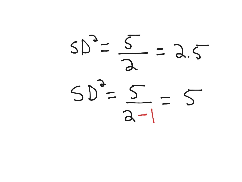 N vs N-1 | Statistics | ShowMe
