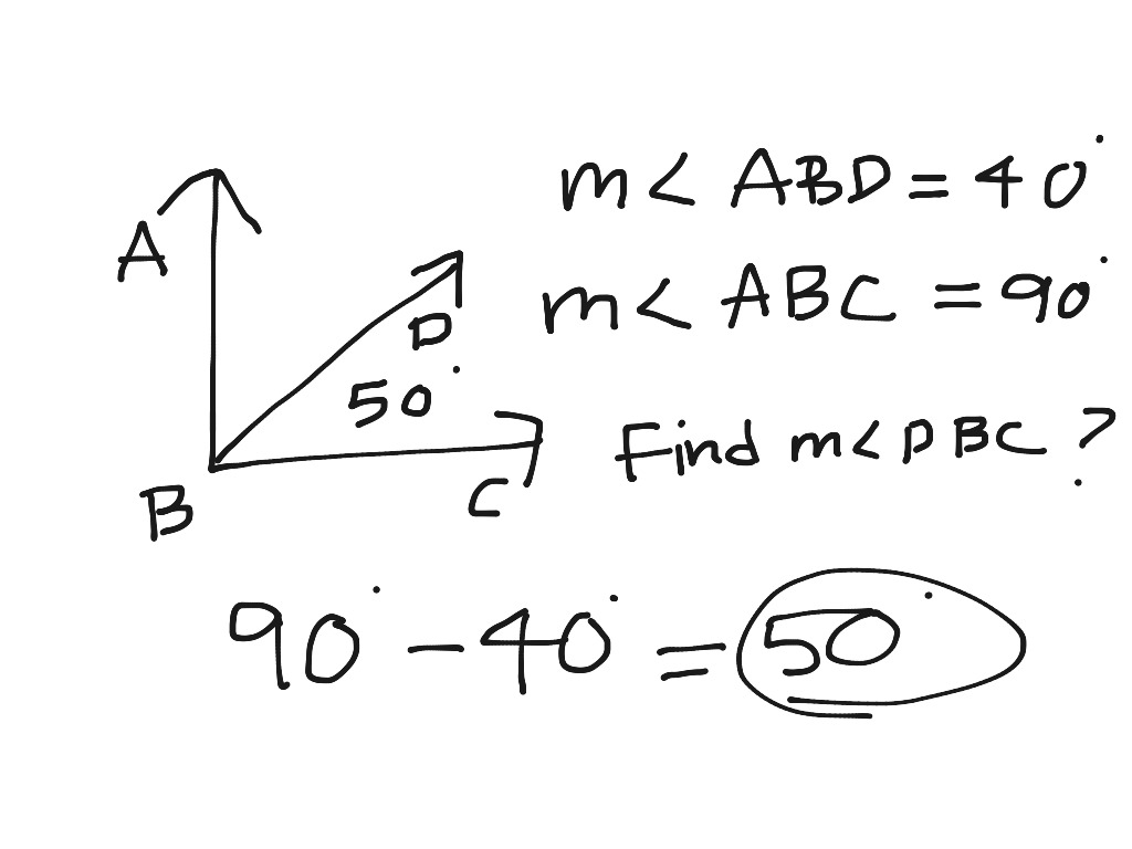 Angle Addition-easy | Math | ShowMe