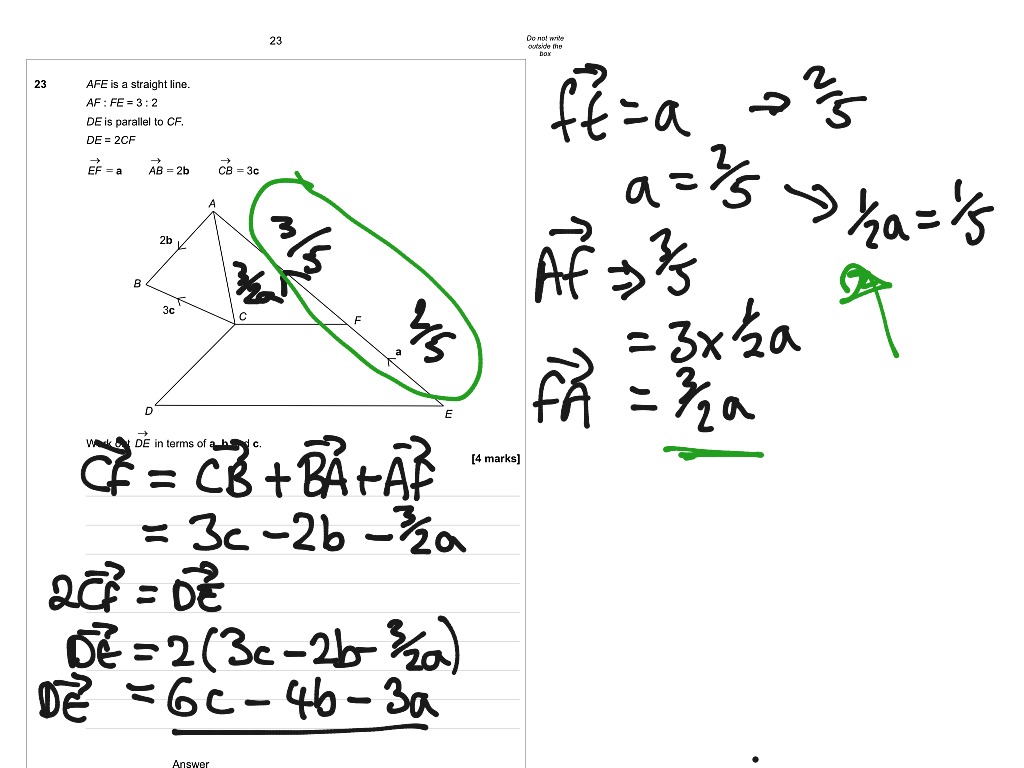 AQA Practice Paper Set 3 Higher tier Paper 2 - q23 | Math | ShowMe