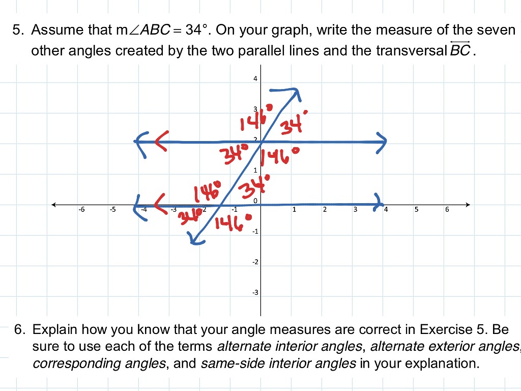 Parallel and Perpendicular Lines PROBE | Math, geometry, lines | ShowMe