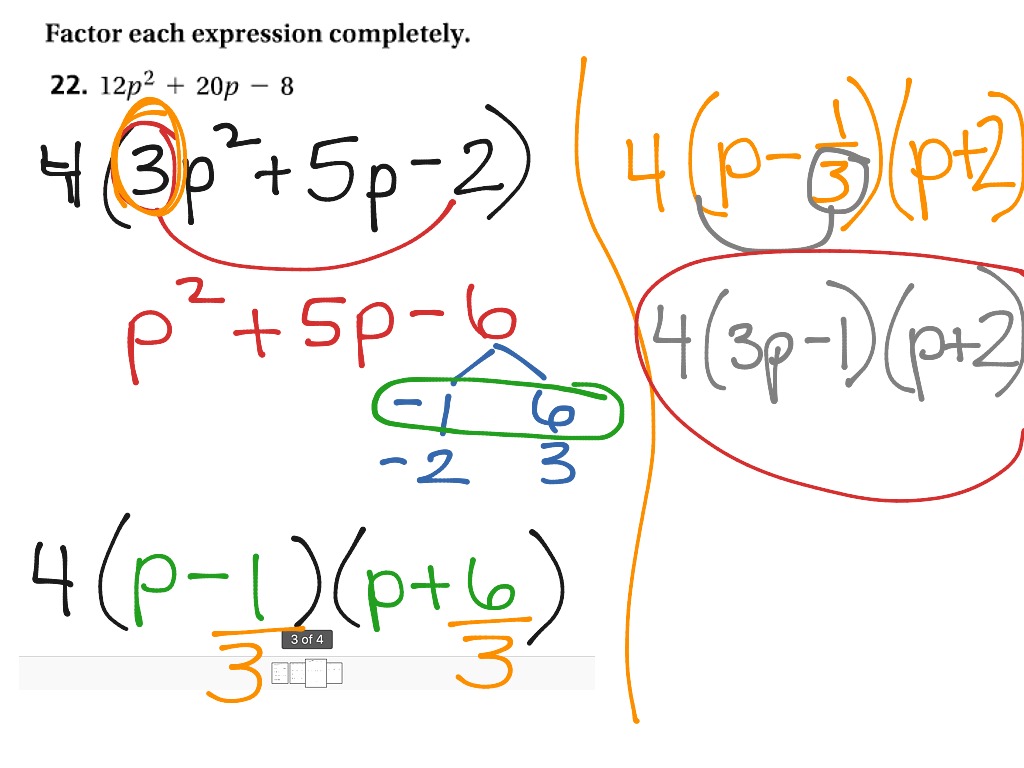Factoring #22 | Math | ShowMe