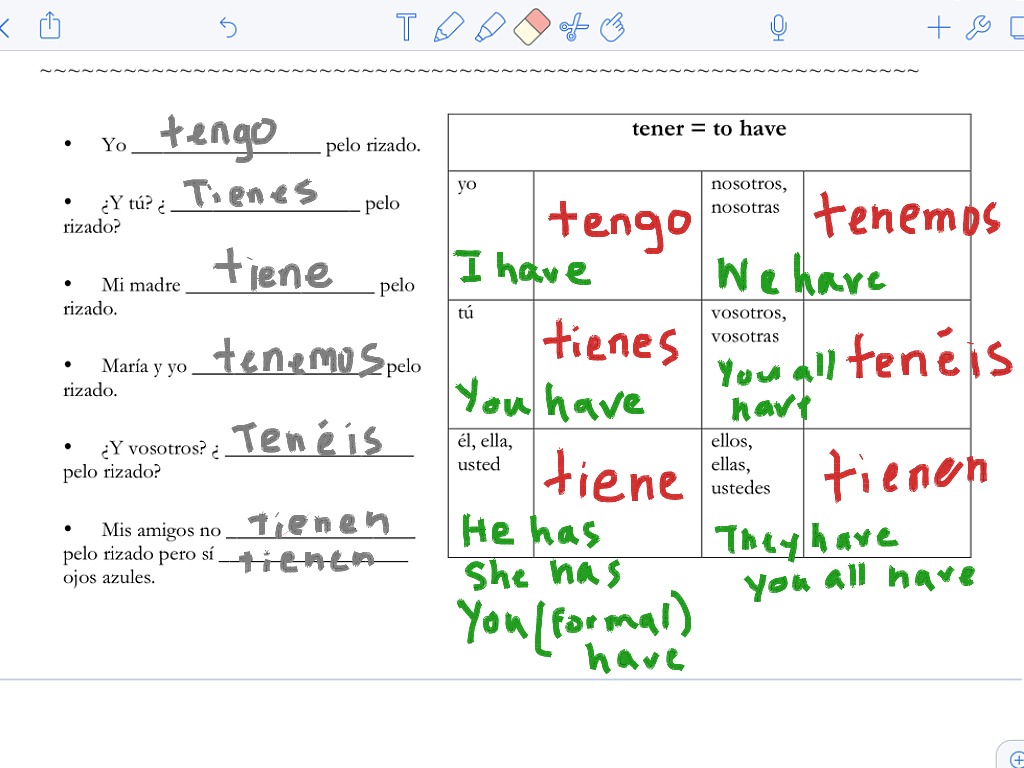 Los verbos: ser y tener | Language, Spanish, Spanish grammar | ShowMe