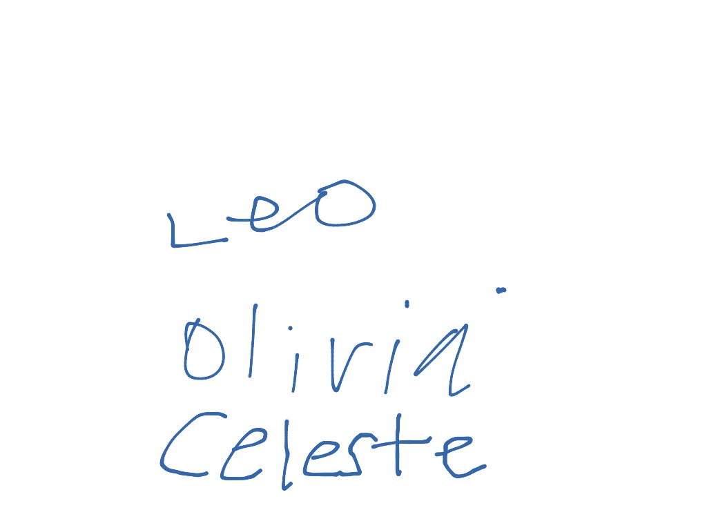 Leo and Olivia and Celeste | Math | ShowMe