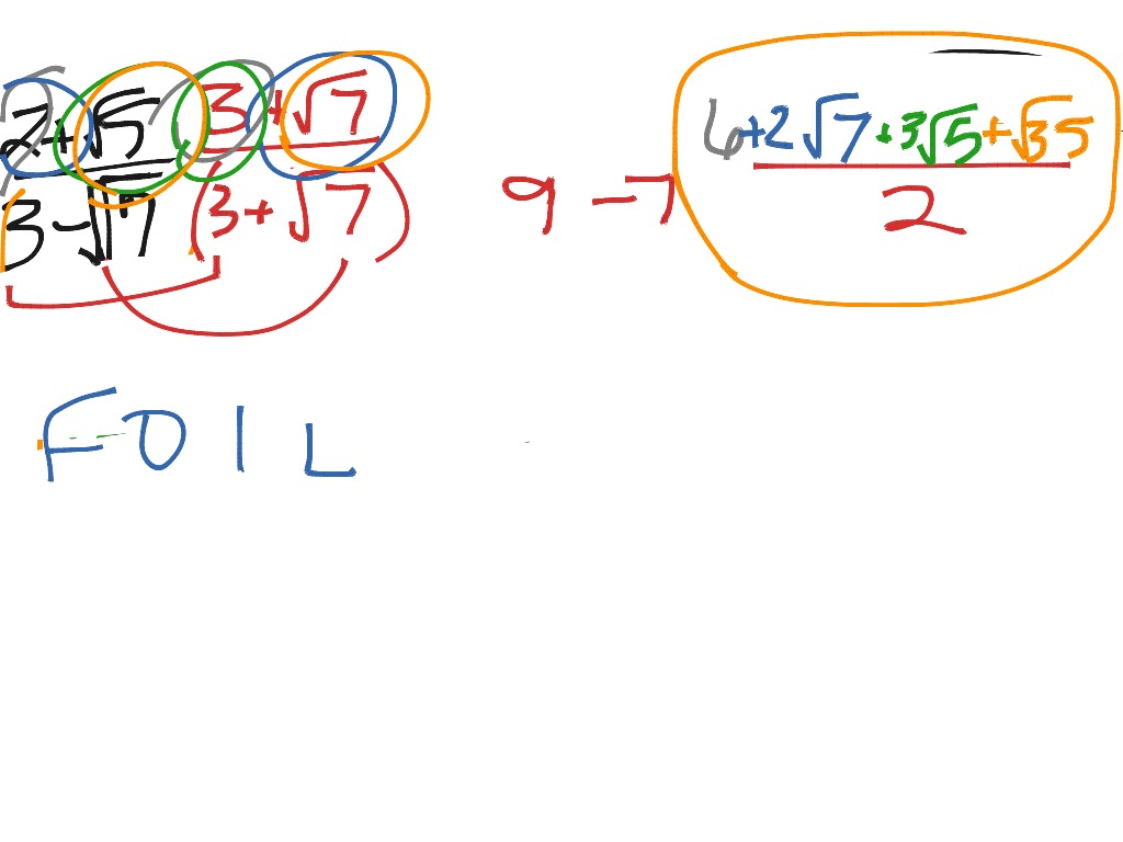 Alg. 2: 1.5 Additional Practice -Rationalizing the denominator ...