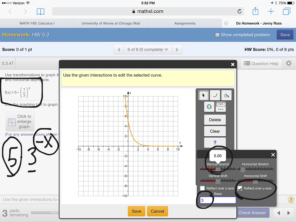 Math 121 MML graphing help | Math, Precalculus, Nature of Graphs | ShowMe