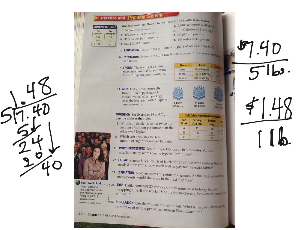 Unit Rates | Math | ShowMe