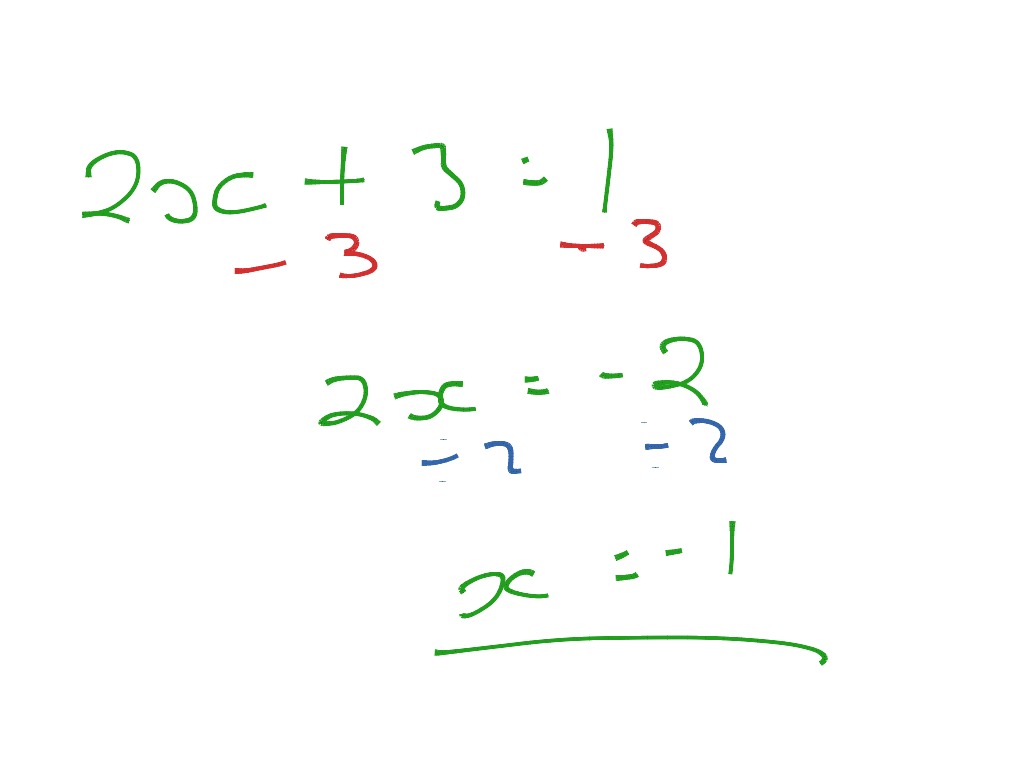 Algebraic simultaneous equations | Math, Algebra | ShowMe