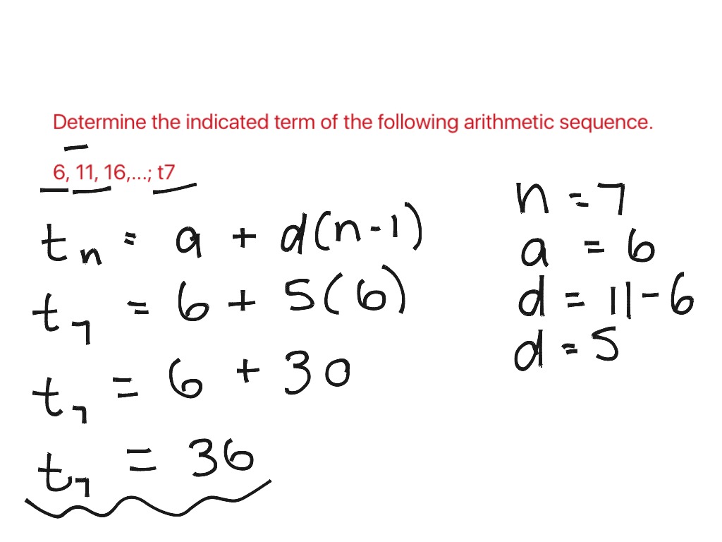 Arithmetic Sequences | Math, Precalculus | ShowMe
