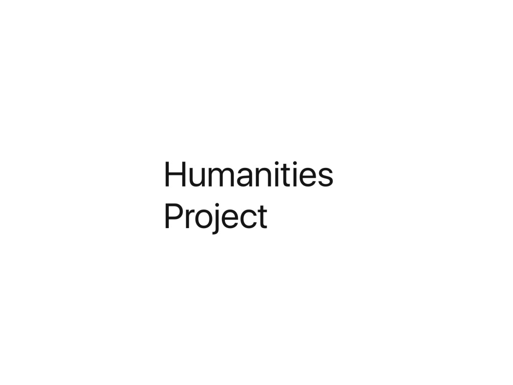 Humanities_project | Humanities | ShowMe