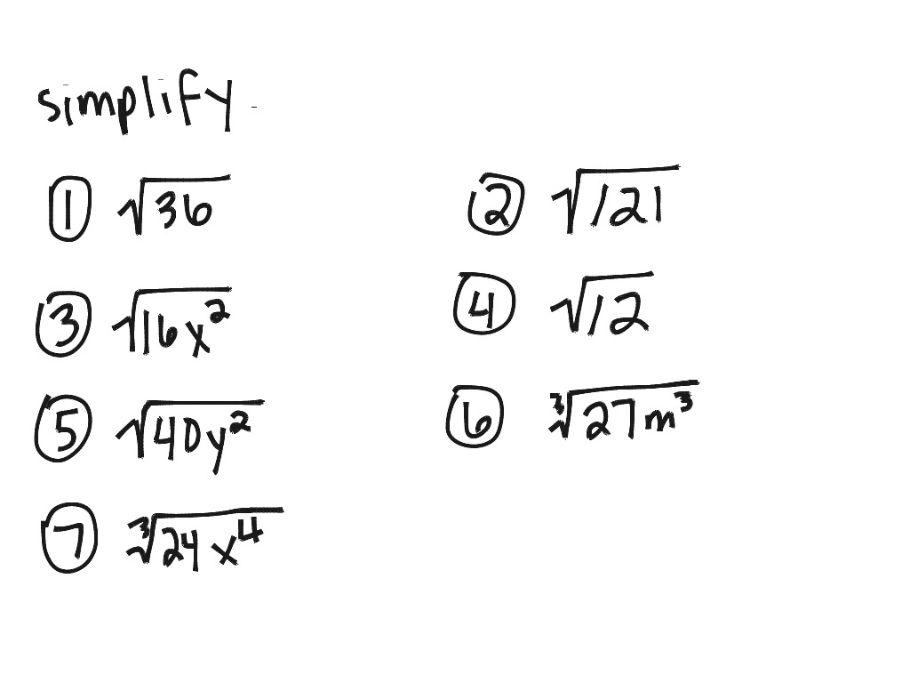 PREC Unit 1, Lesson 1: nth Roots | Math | ShowMe