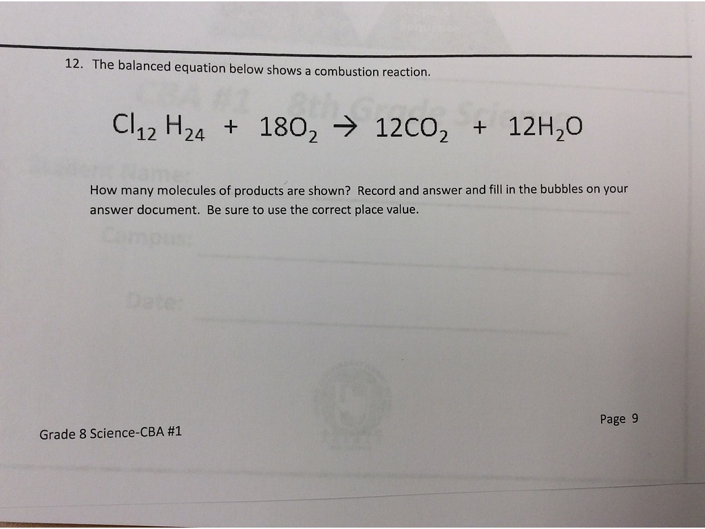 CBA #1 | Science | ShowMe