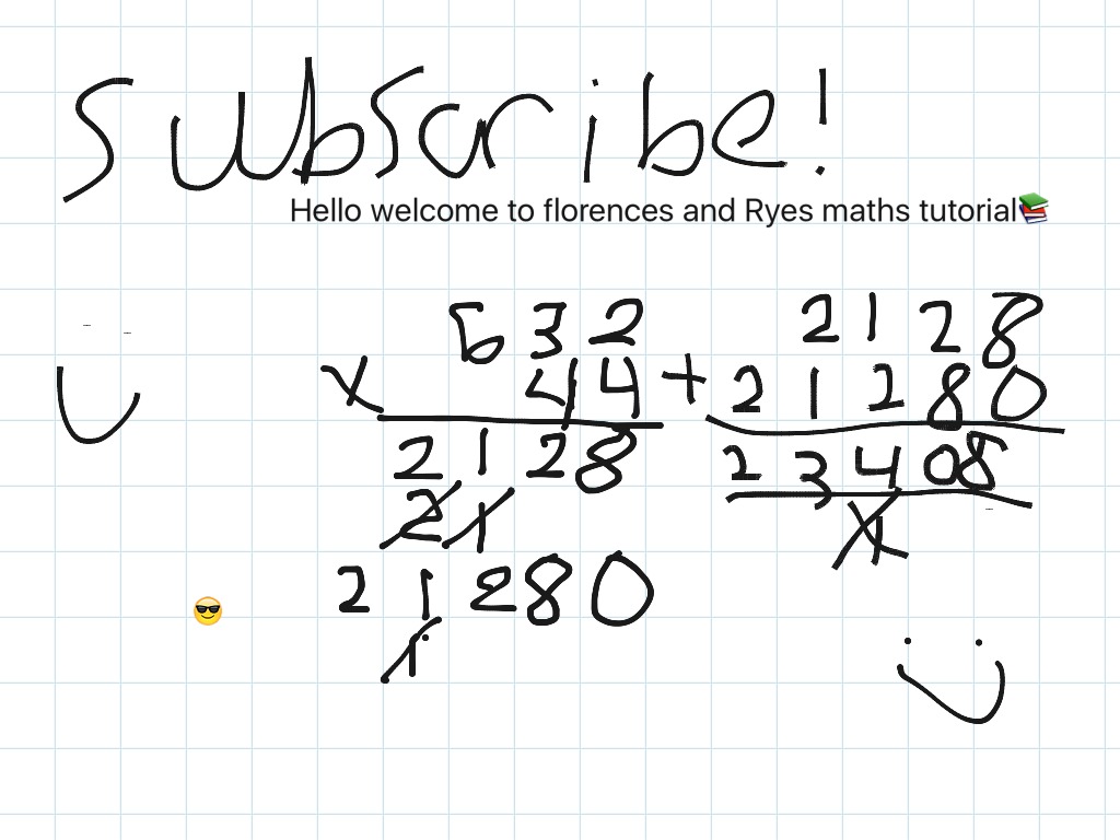 Rye's and Florence's epic maths tutorial | Math, multiplication ...