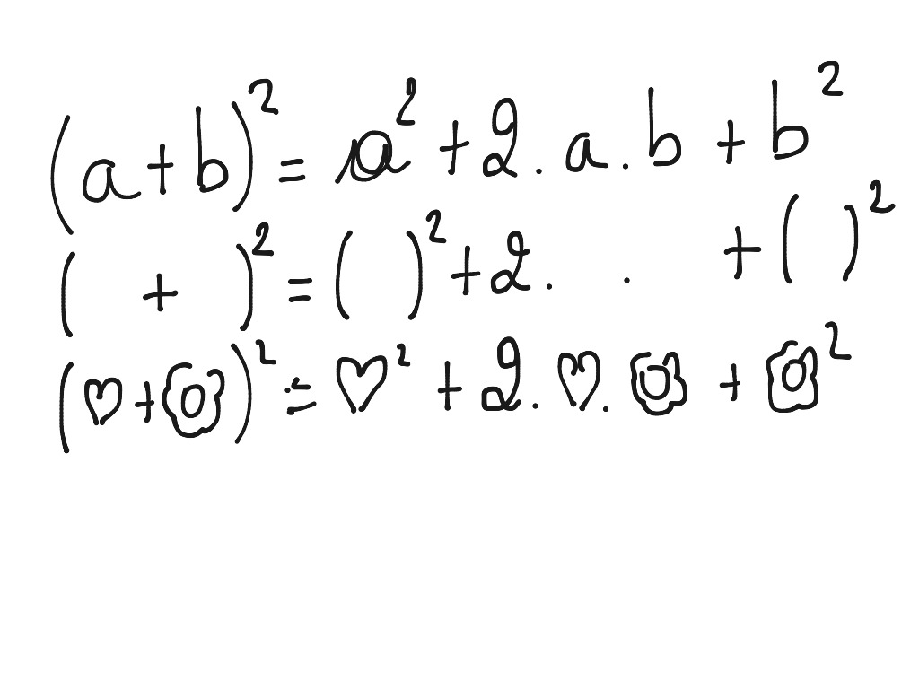 Carré d une somme | Math, Elementary Math | ShowMe