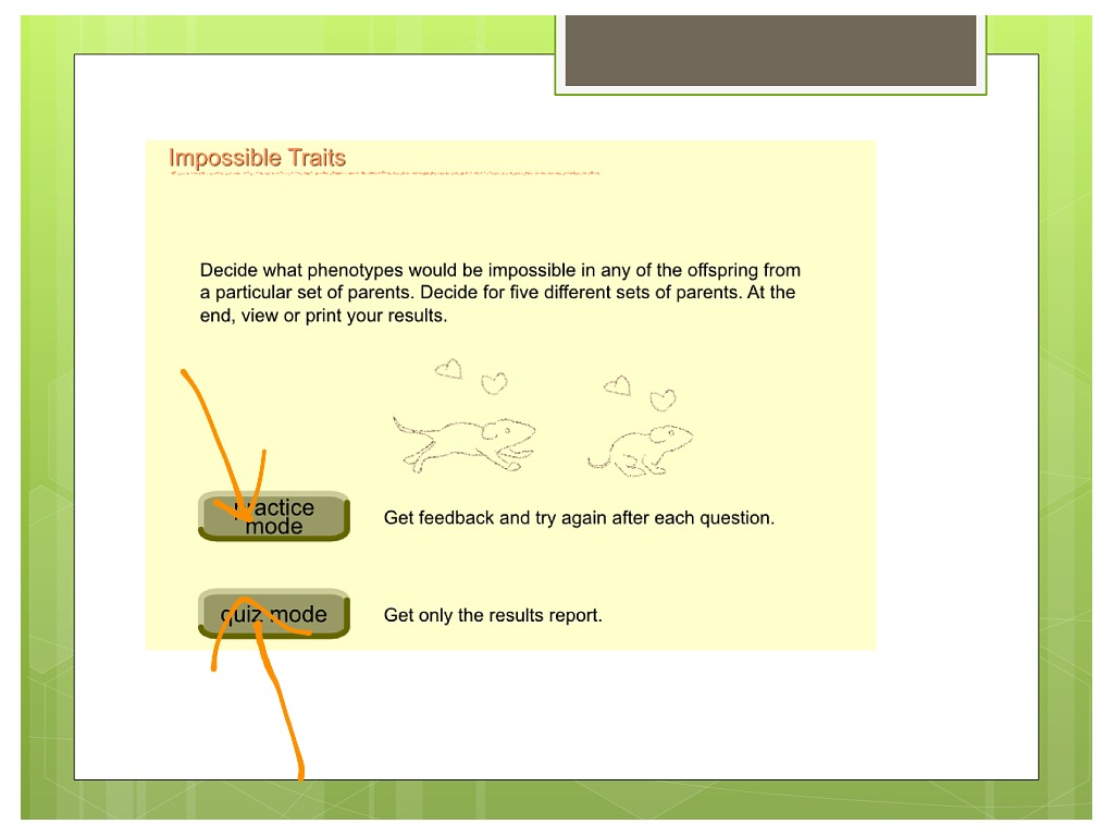 FOSSweb Larkey Impossible traits | Science, Biology, Genetics | ShowMe