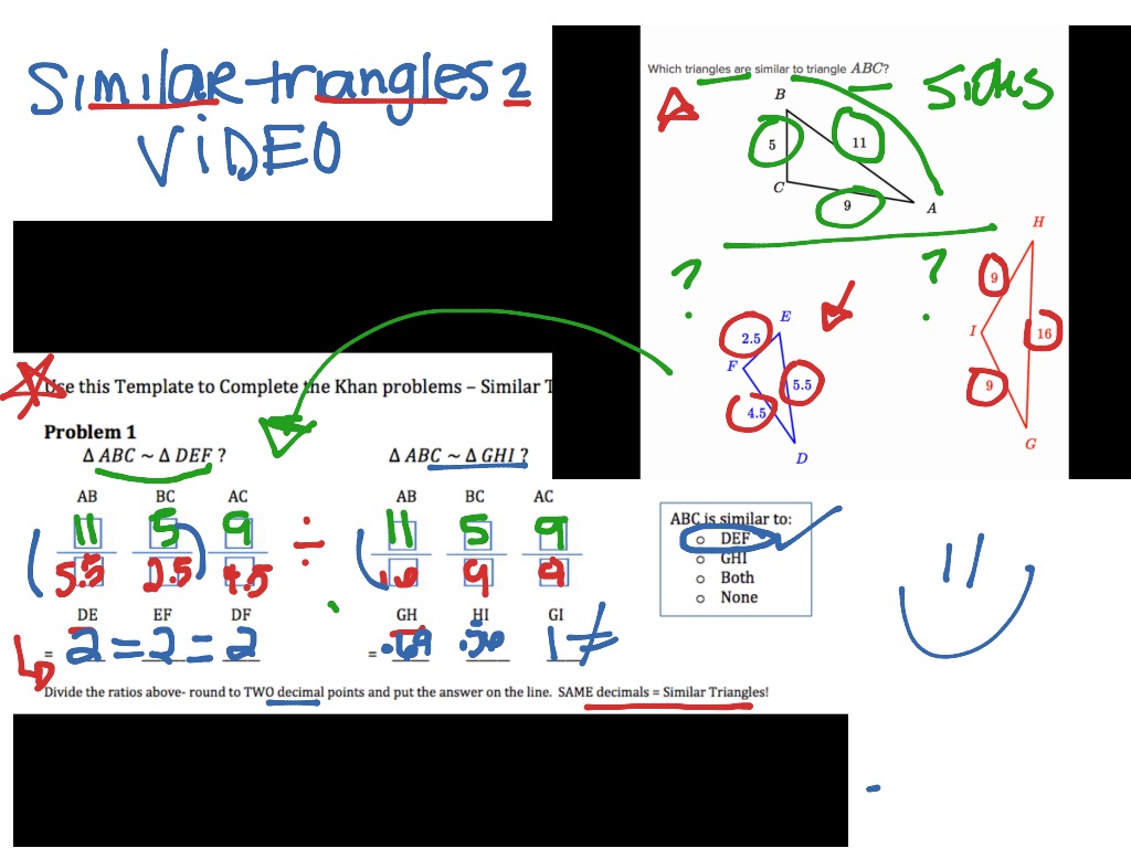 Sim triangles 2 | Math | ShowMe