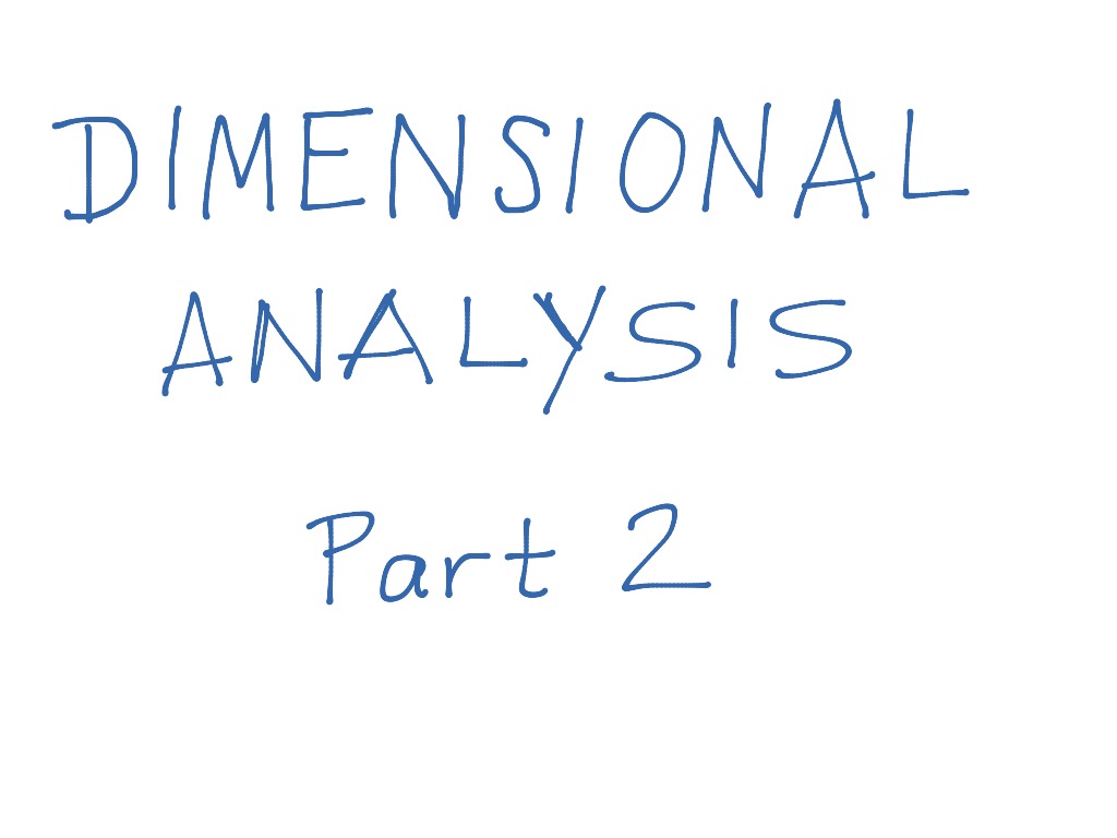 Dimensional Analysis Part 2 | Math, Algebra | ShowMe