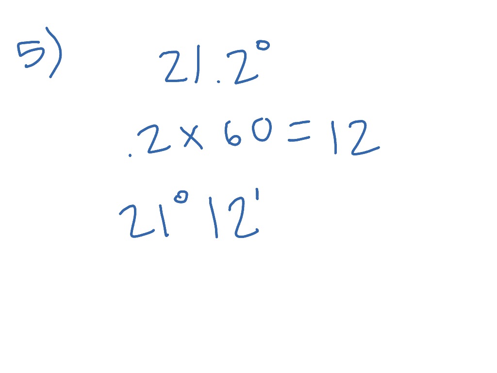Decimal to DMS | Math | ShowMe