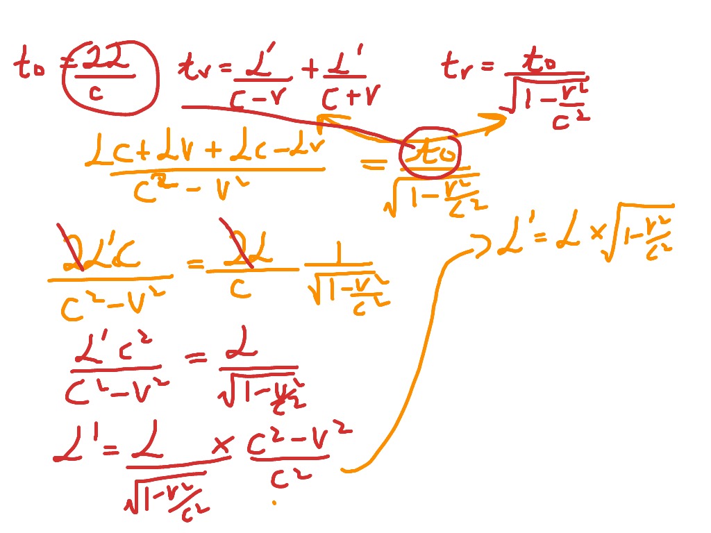 Length contraction proof part 2 | Science | ShowMe