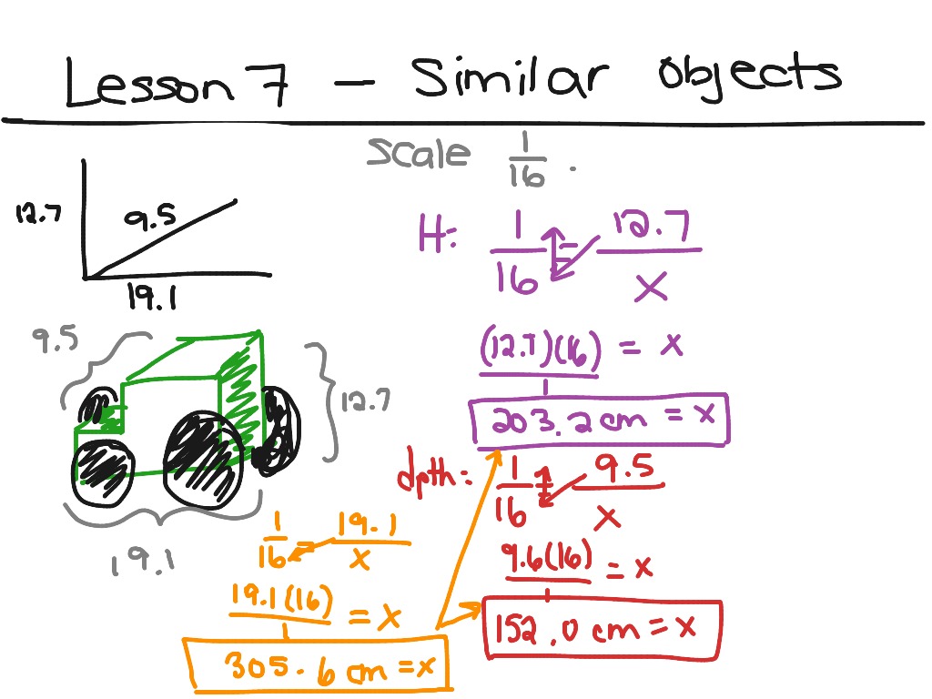 F20 - Lesson 7 - Similar Objects | Math | ShowMe