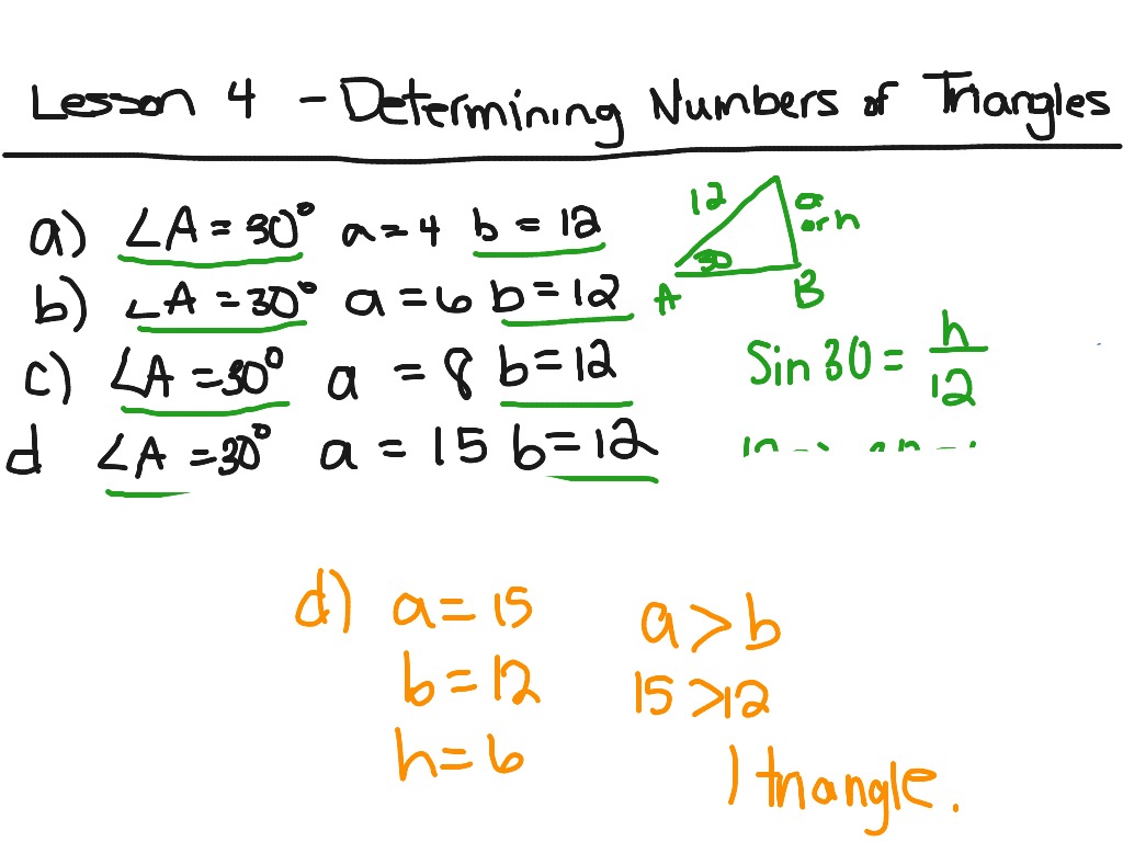 F20 - 6.4 - Determining Number Of Triangles | Math | ShowMe