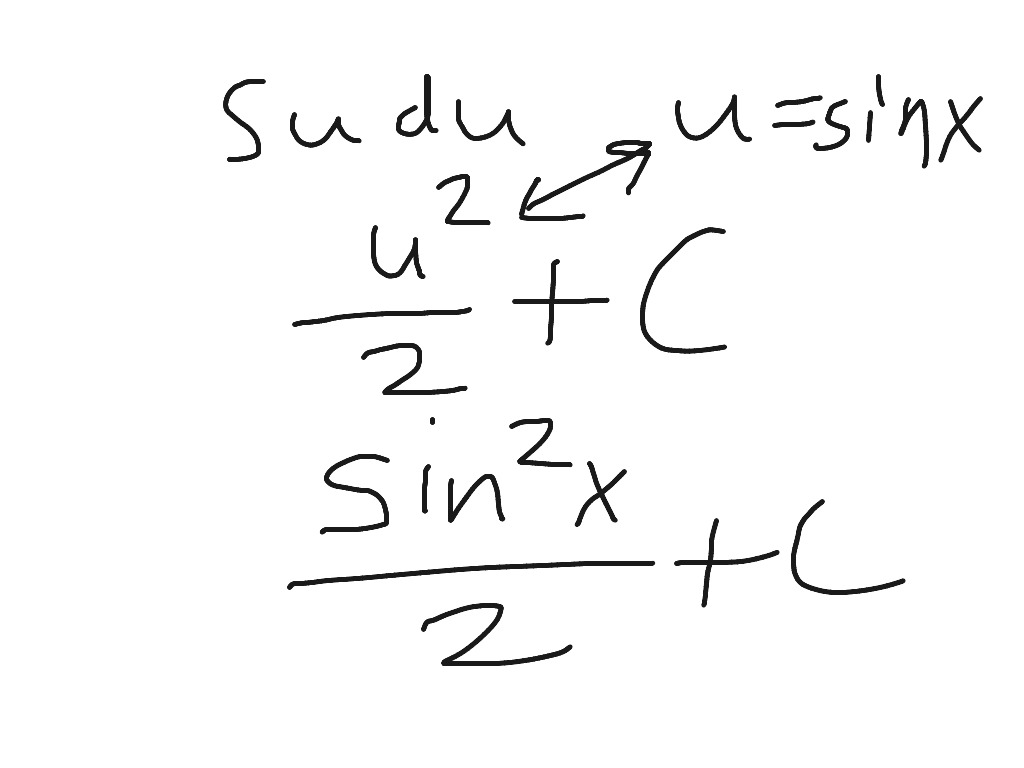 Tricky u sub | Math, Calculus | ShowMe