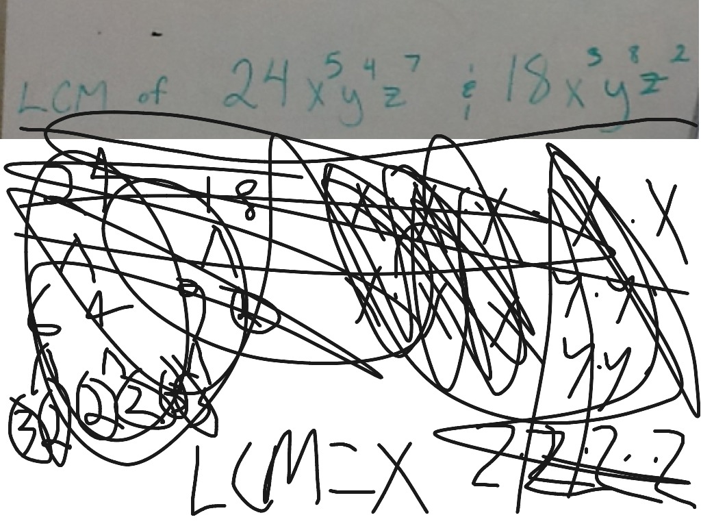 LCM homework | Math | ShowMe