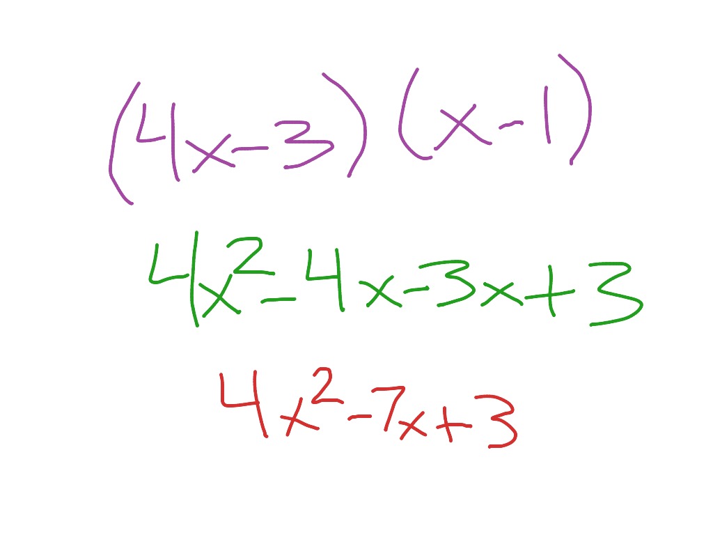 Ear muff Method | Math, Algebra | ShowMe