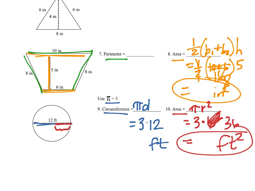 IP area and perimeter | Math | ShowMe