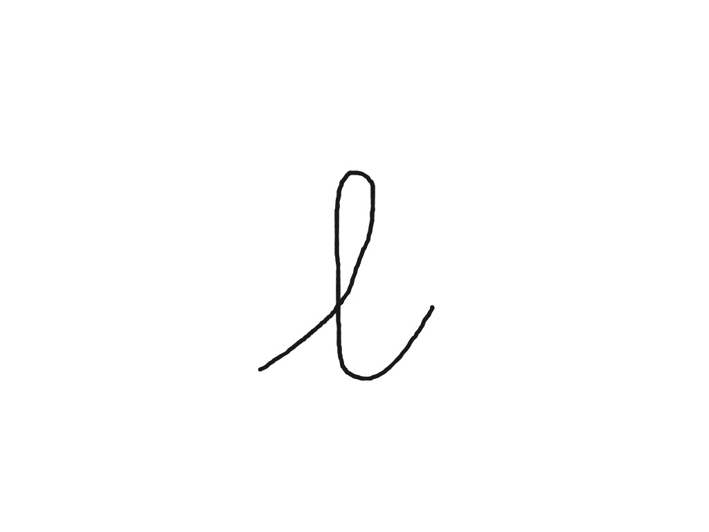 Letter l loop | english | ShowMe
