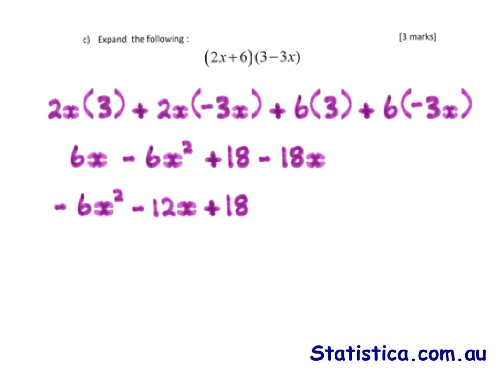 Qu 1c expanding brackets M135 | Math, Algebra | ShowMe