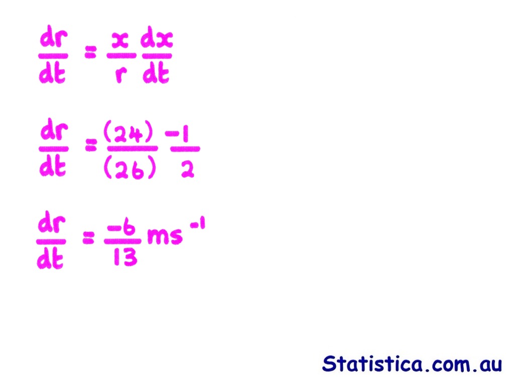 Related Rates the final values in and the answer | Math, Calculus ...