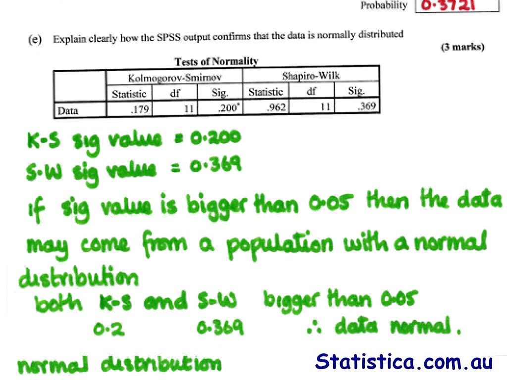 SDA TEST ONE | Statistics, Normal Distribution | ShowMe