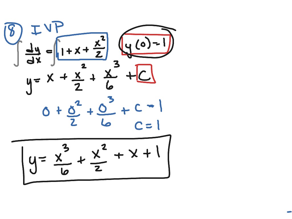 Integration Examples | Math | ShowMe