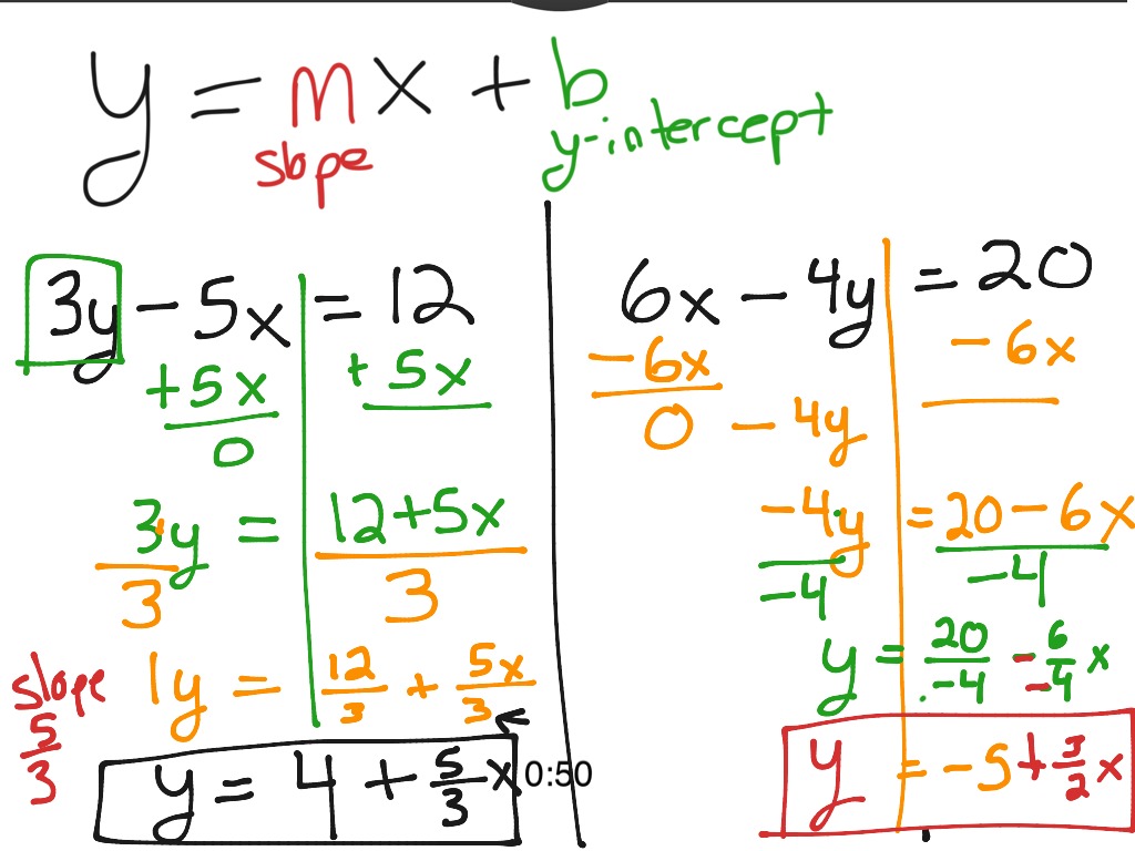 D6.0 Rewriting Equations | Math | ShowMe