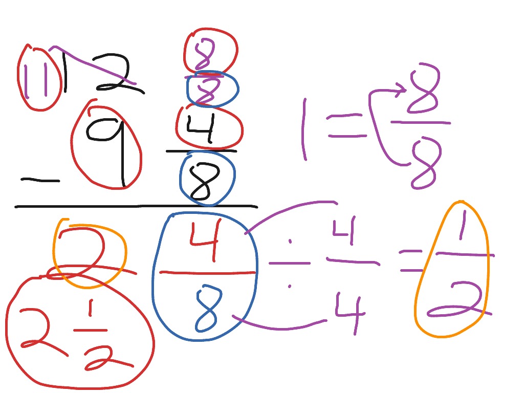 Whole Minus Mixed Example 2 | Math | ShowMe