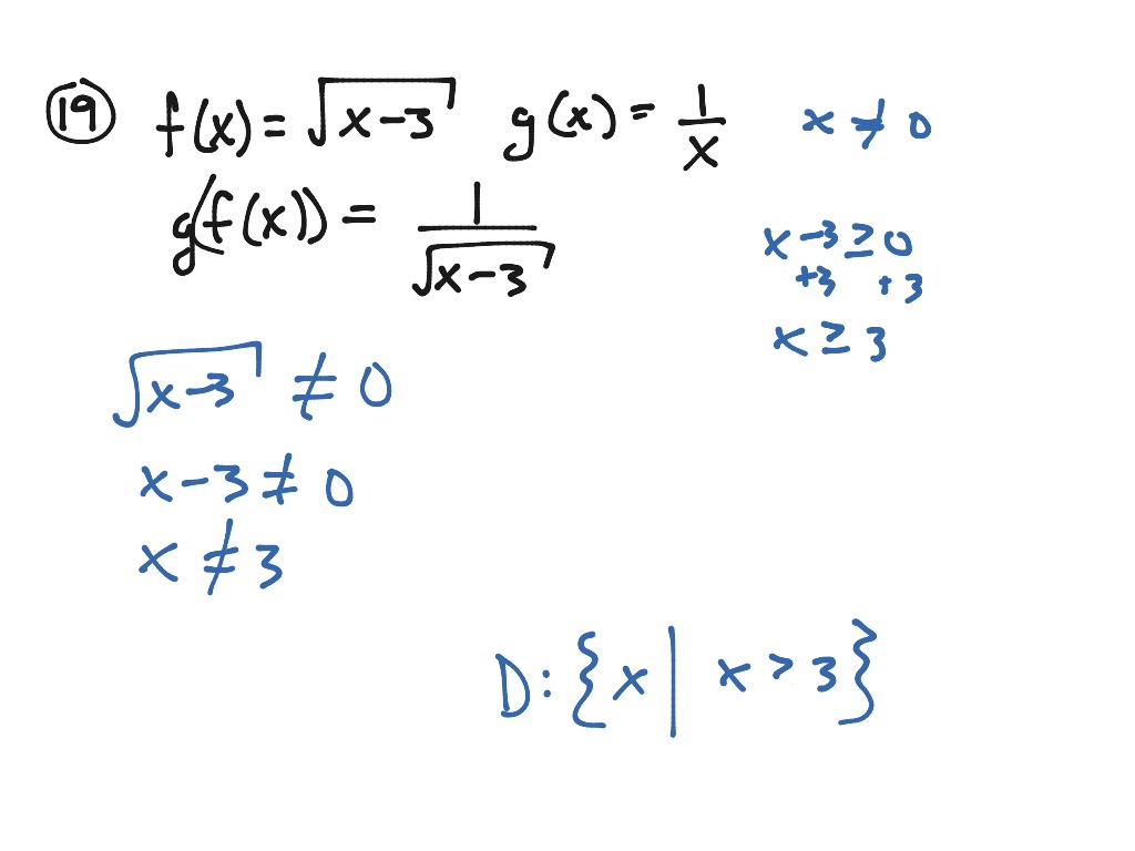 Functions Test Review number 19 | ShowMe