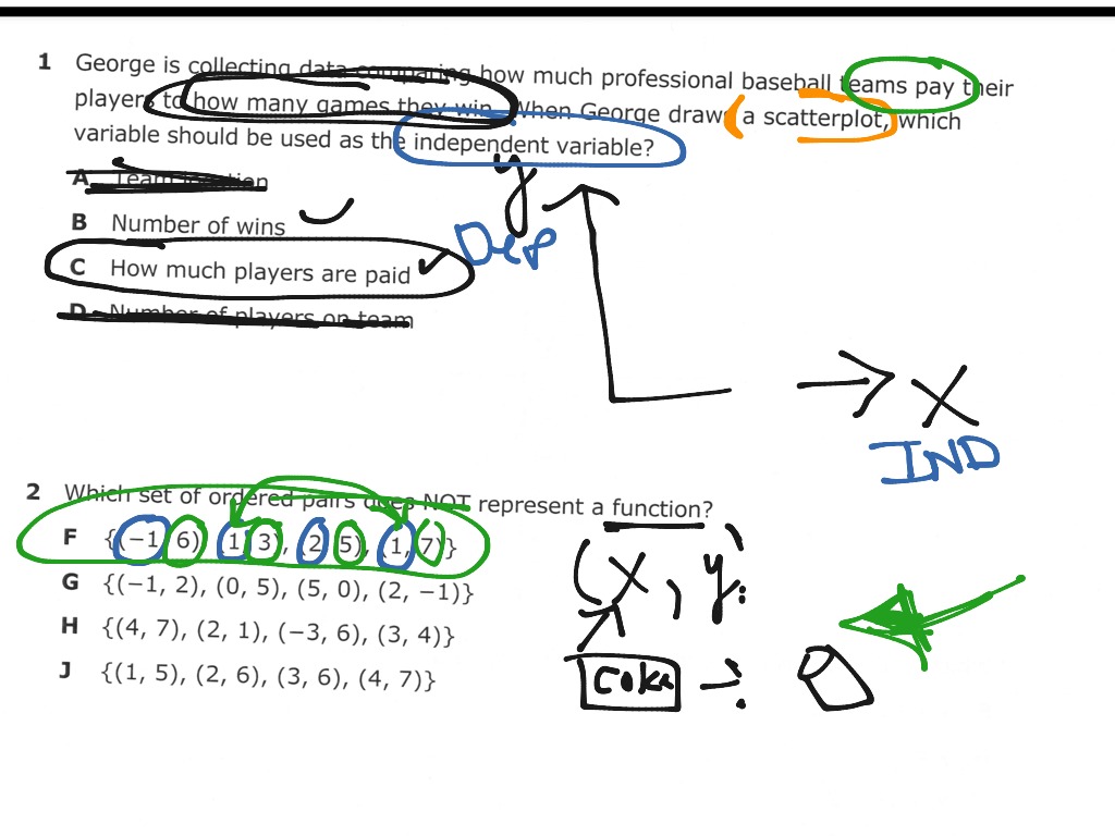 Cba 1 prob 1,2 | Math, Algebra, functions | ShowMe