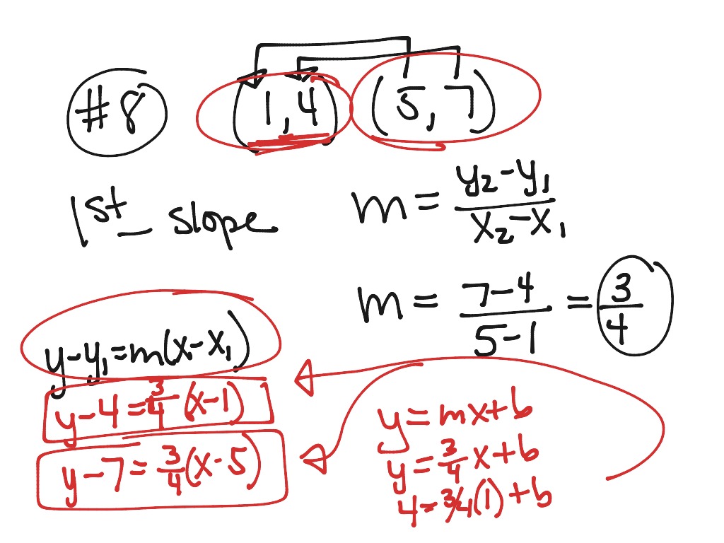 Year long review Part I #4, 6, 8 | Math, Algebra, Linear Equations | ShowMe