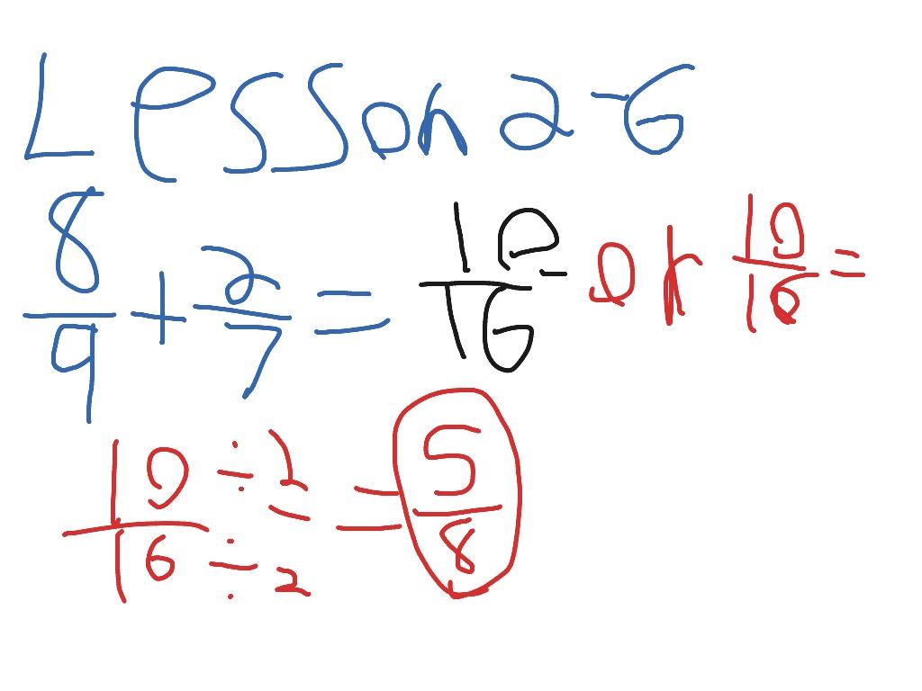 Lesson 2-6 | Math | ShowMe