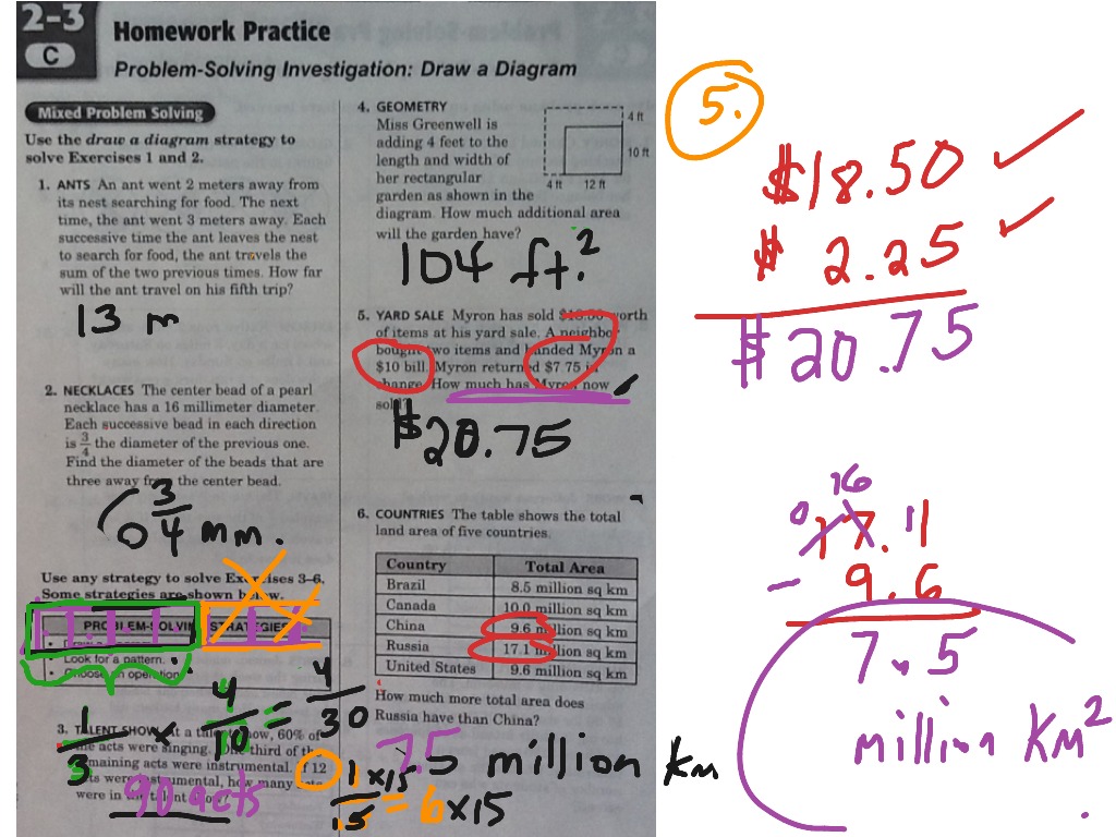 HW: Workbook p. 33 (1-6) all | Math | ShowMe