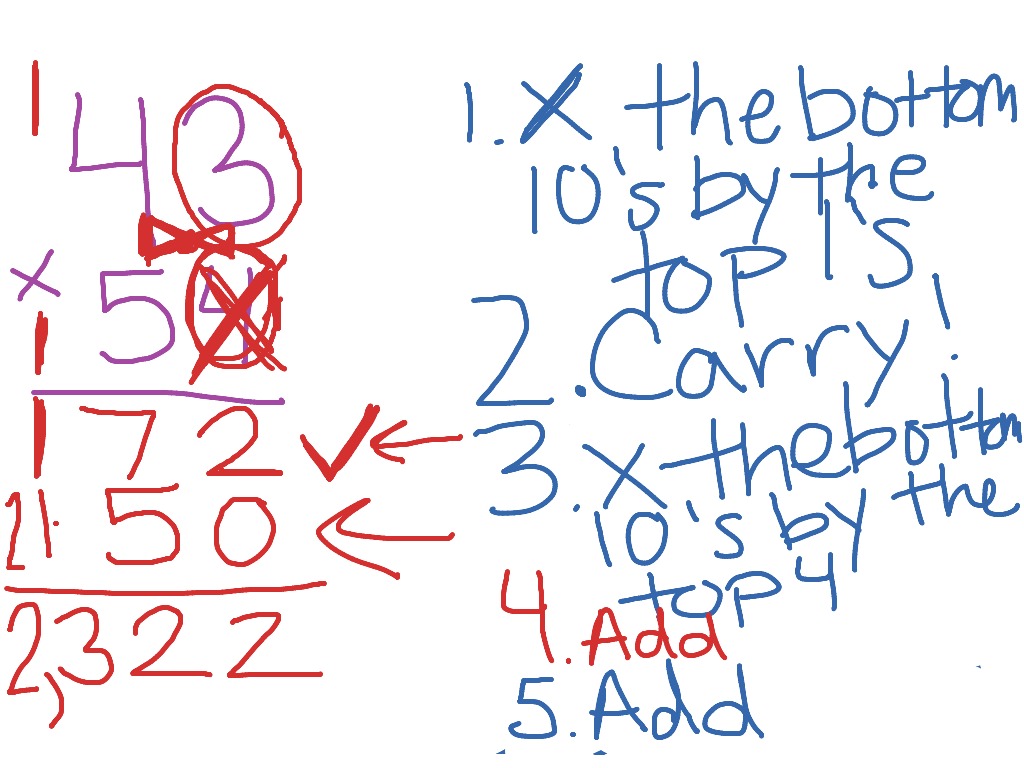 2x2multiplicationwith carrying | Elementary Math | ShowMe