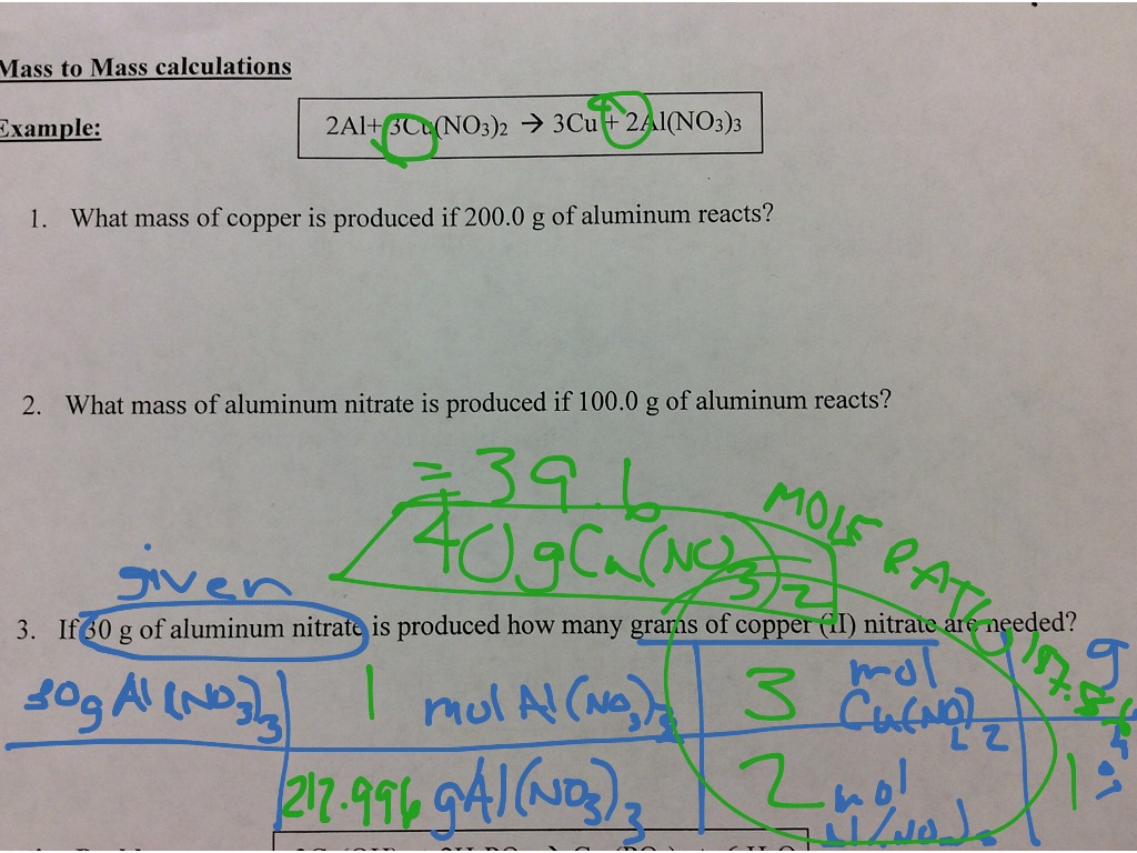 Stoichiometry day 2 example problems | Science, Chemistry, Chemical ...