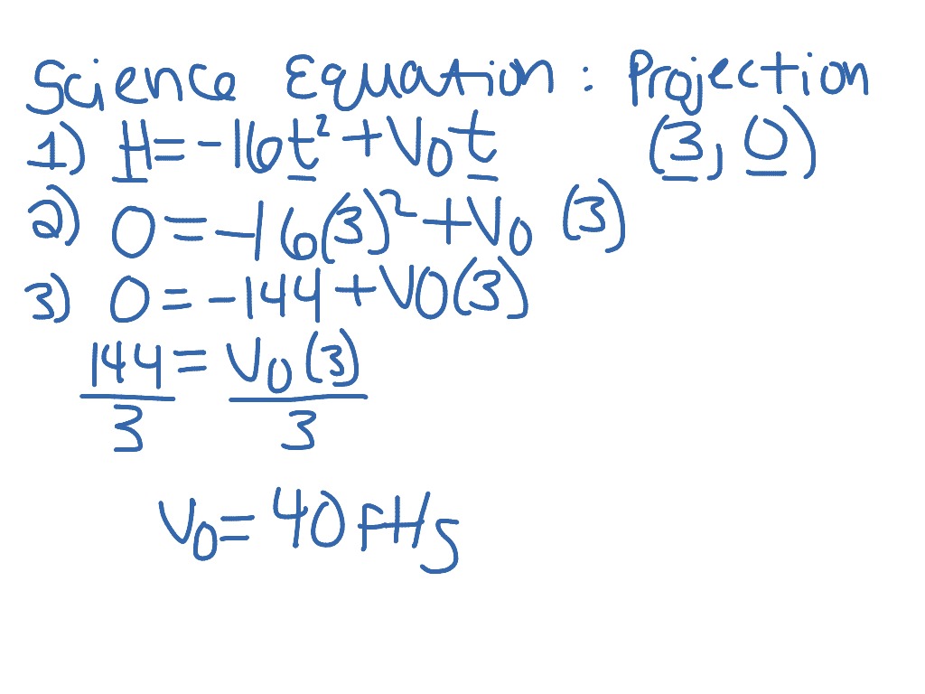 Science equation | Science | ShowMe