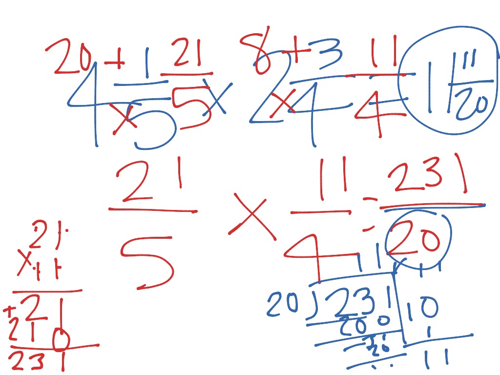 Multiply mixed numbers | Math | ShowMe